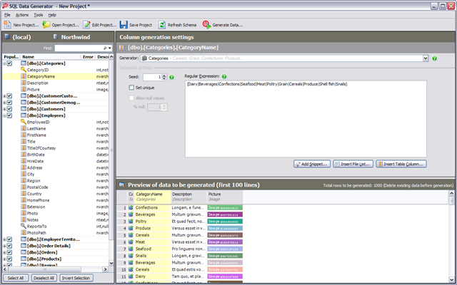 Red Gate SQL Data Generator 1.0 – Generating data for Northwind – Ben ...